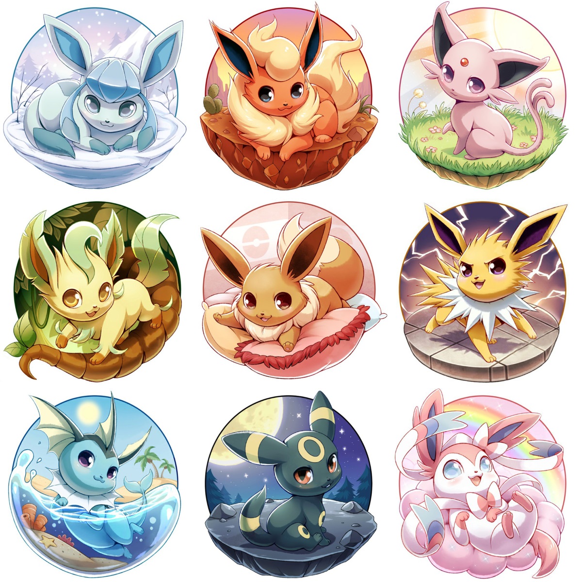 Diamond Painting - Full Round/Square Drill - Pok mon Eevee