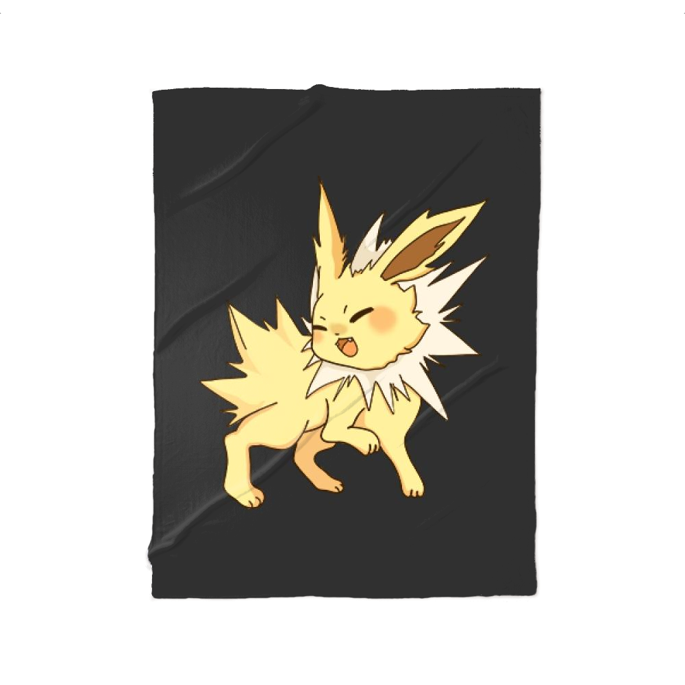 Electric Eevee Jolteon, Pokemon Fleece Blanket Electric Eevee Jolteon, Pokemon Fleece Blanket