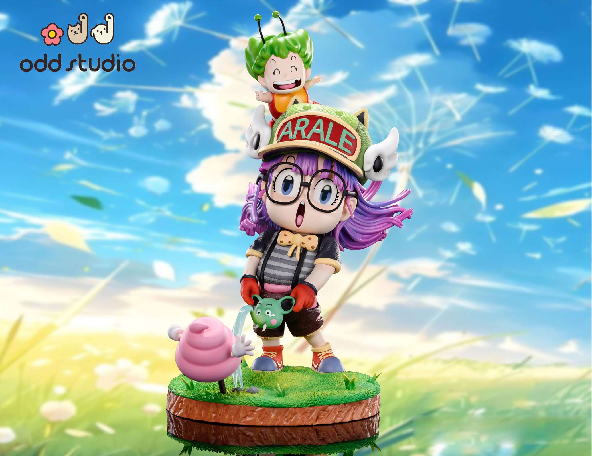 Playing Elephant Norimaki Arare/ Arale - Dr. Slump Resin Statue - odd Studio