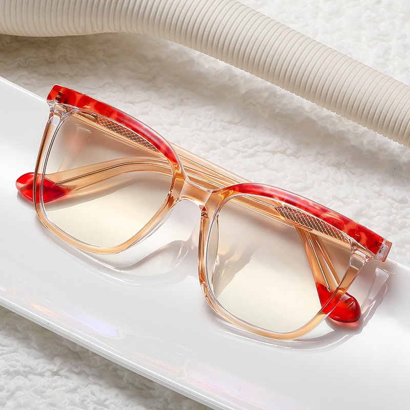 SHAUNA TR90 Square Women Anti-blue Light Eyewear Clear Lens Glasses Frame Men Spring Hinge ...