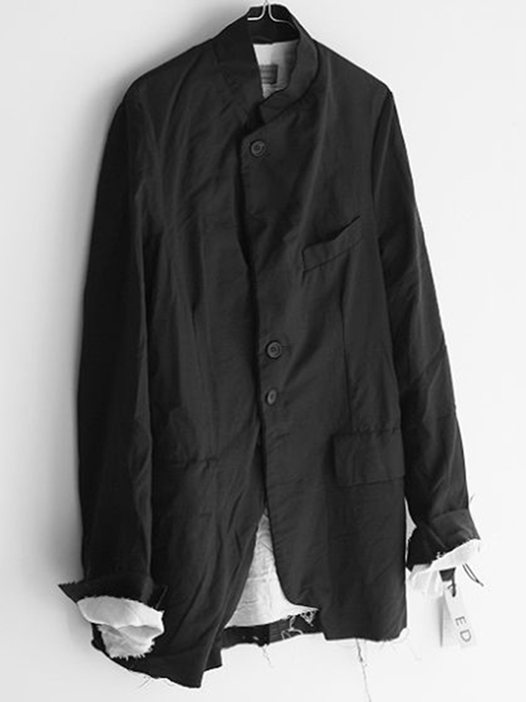 Men's Vintage Slanted Placket Button Classics Jacket