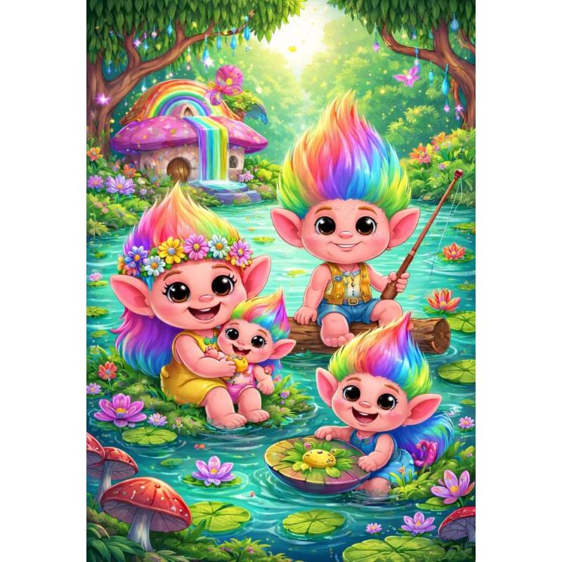 Ava's Quirky Designs Collaboration |Trolls River Rainbow–Full Drill ...