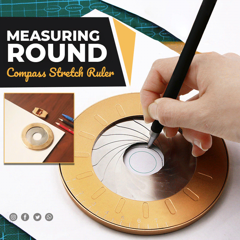 Measuring Round Compass Stretch Ruler Measuring Round Compass Stretch Ruler