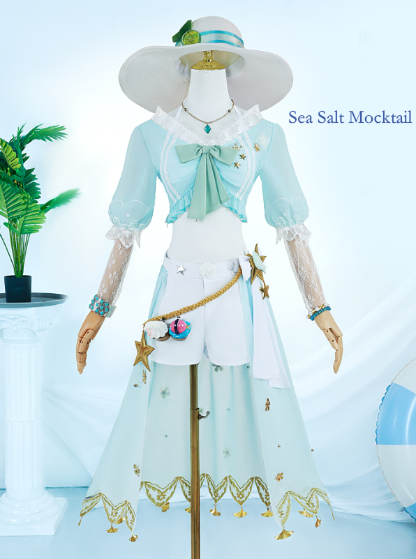 Identity V Demi Bourbon · Barmaid Sea Salt Mocktail cosplay Full set of clothing