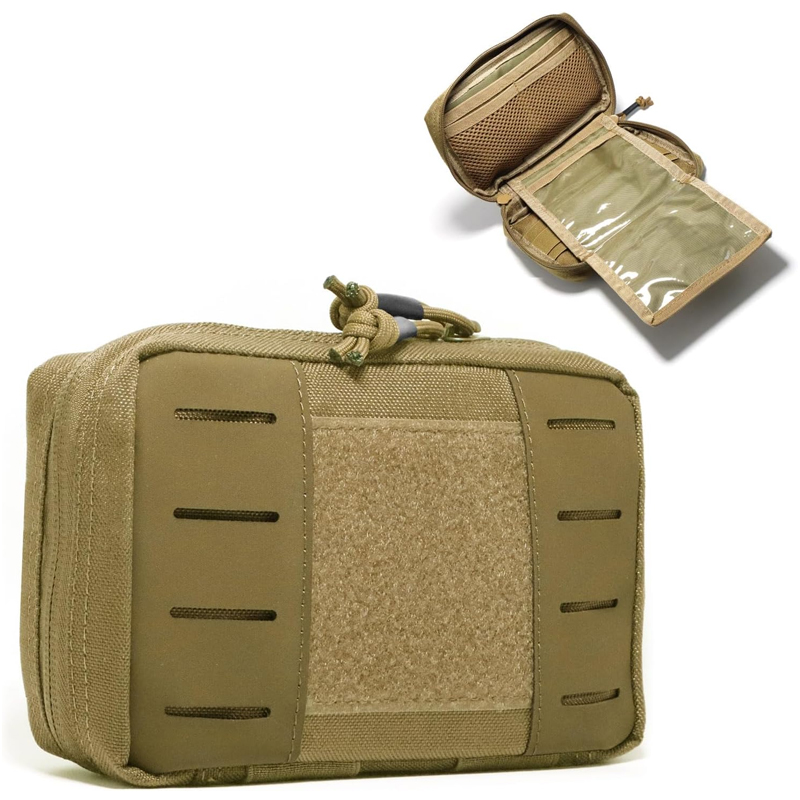 Cmnum Tactical Molle Horizontal Admin Pouch Multi-Purpose Laser-Cut EDC Tool Pouch EMT Pouch ...