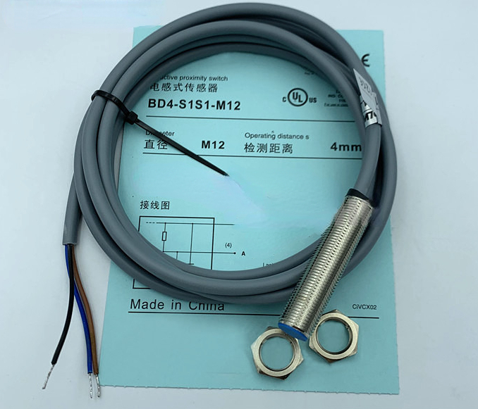 24V Proximity Switch BD4-S1S1-M12 Series DC Three Wire NPN Normally Open 10-30V Threaded ...