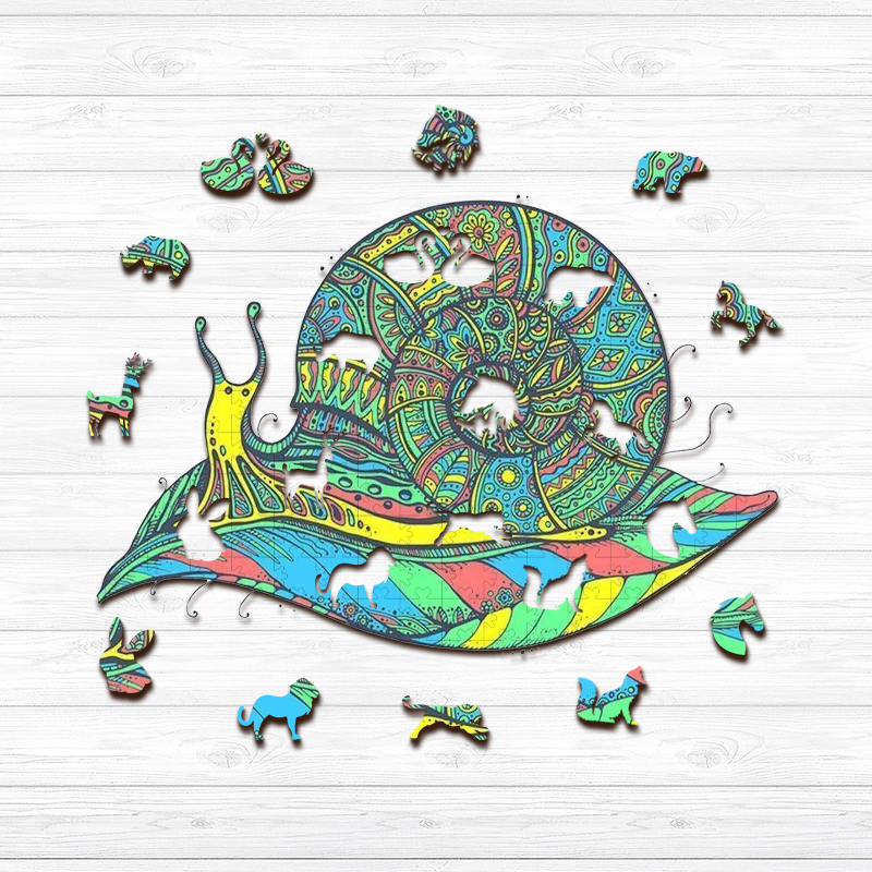 Snail Wooden Jigsaw Puzzle