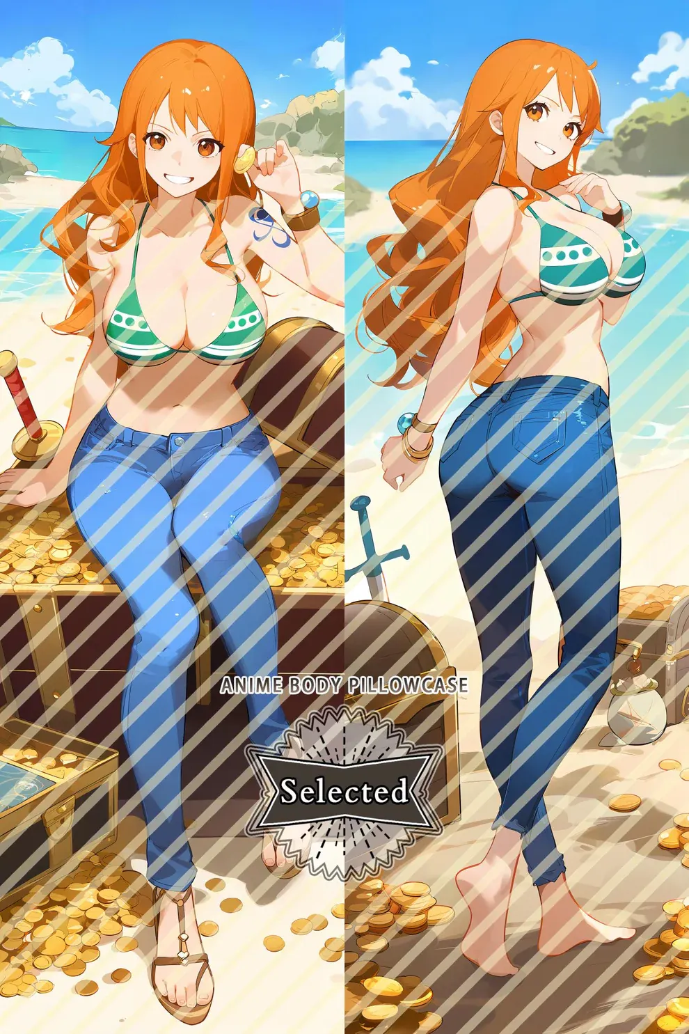 One Piece Nami Body Pillow