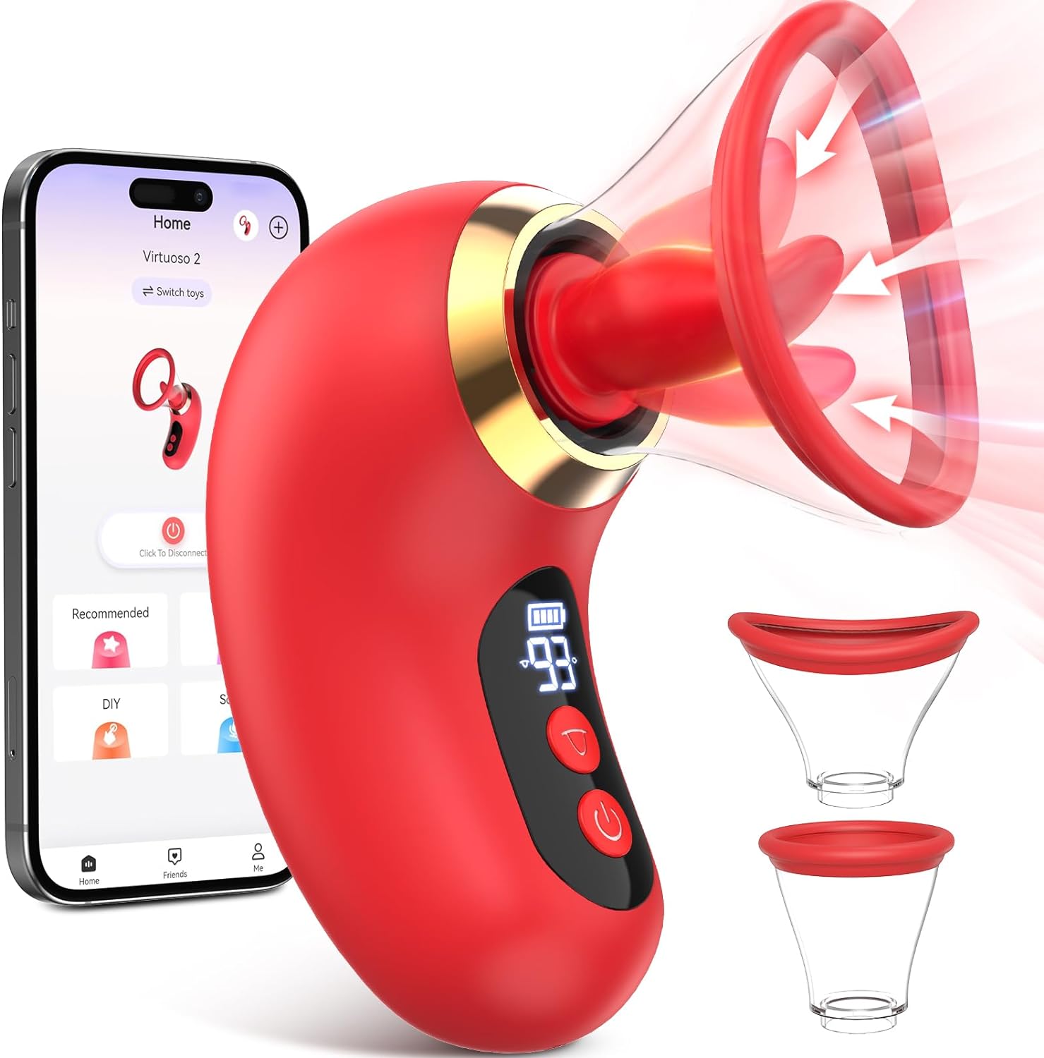 Serenity 3 Sucking 9 Tongue Licking And Vibrating Lcd Display Adult