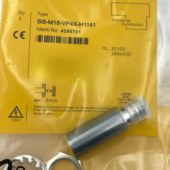 Inductive Proximity Switch Bi8 M18 Vp4x H1141 Dc Four Wire Pnp Normally Open Plus Normally