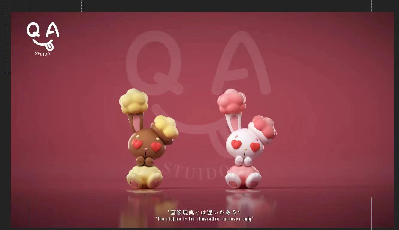 1/20 Scale World Zukan Buneary Set - Pokemon Statue - QA Studio