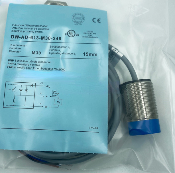 Inductive Proximity Switch Dw Ad 613 M30 248 Dc Three Wire Pnp Sensor