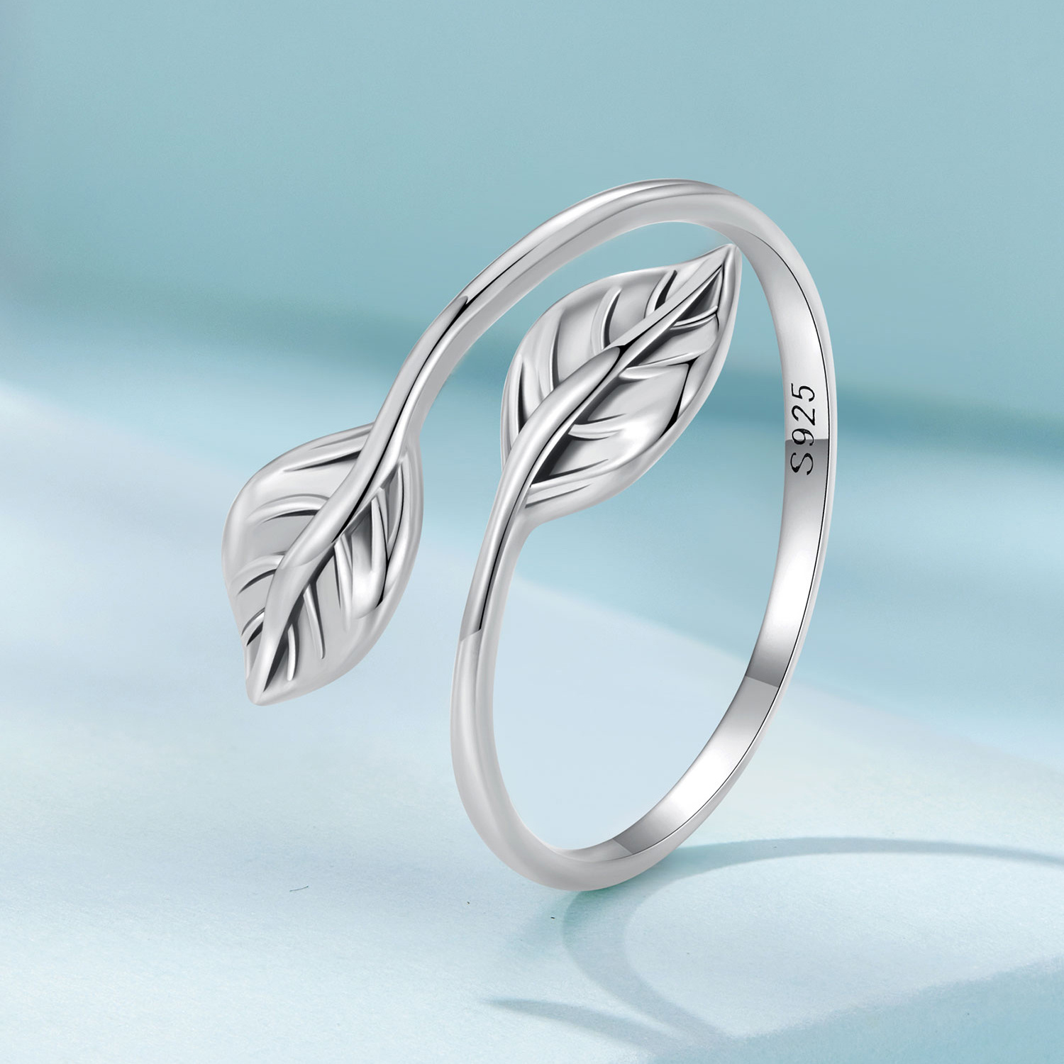 Sterling Silver Leaf Wrap Ring