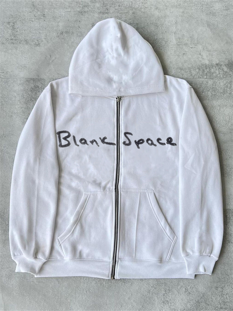 TS Blank Space Manuscript Zip Up Hoodie