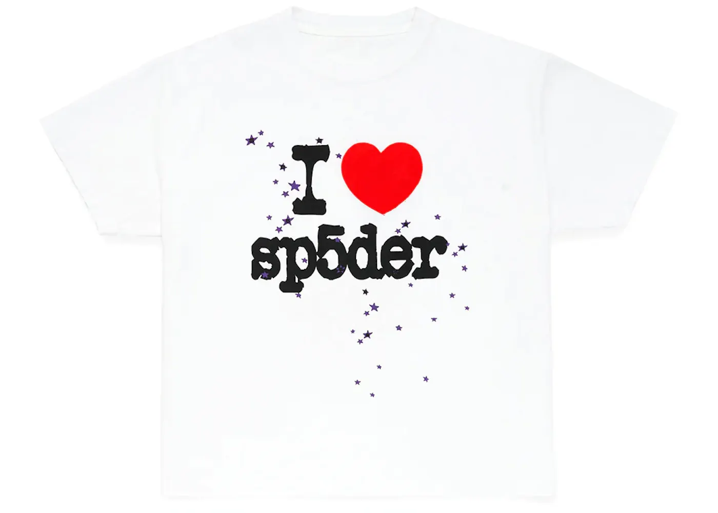 Sp5der I Heart T Shirt White