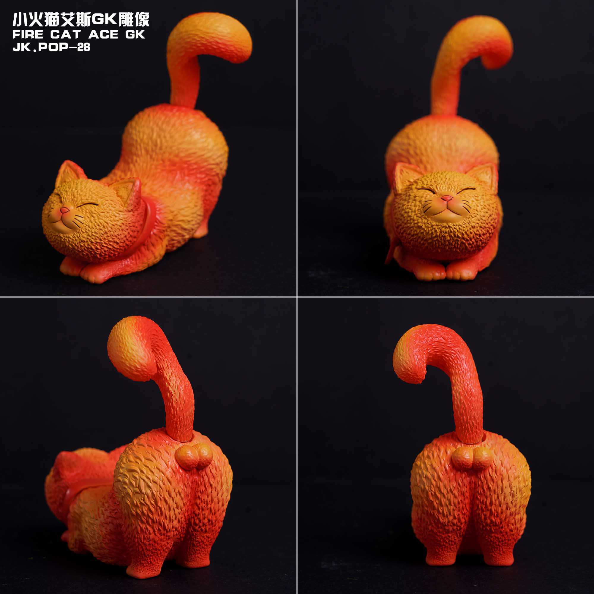 Fire Fist Portgas D. Ace Cat Phone Holder - ONE PIECE Resin Statue - JacksDo Studios