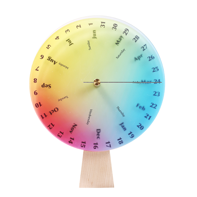 StringLife Rainbow Perpetual Calendar Desktop Ornament