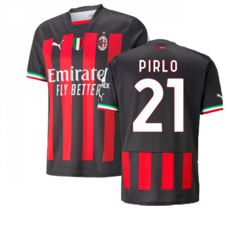Maillot Milan AC Andrea Pirlo 21 Domicile 2022/2023