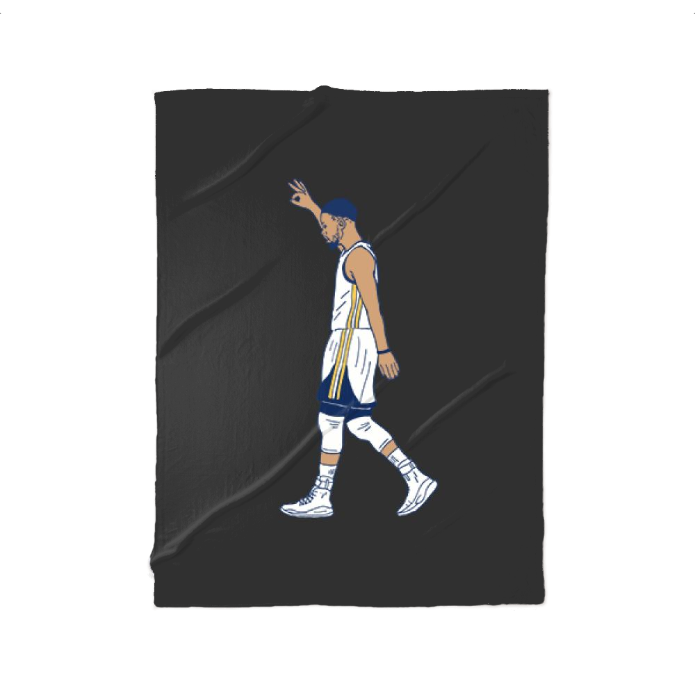 NBA Star Stephen Curry, Basketball Fleece Blanket