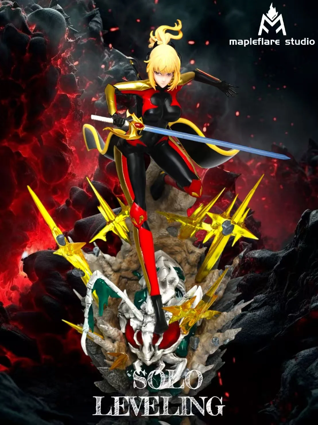 1/6 Scale Battle Ver. Cha Hae-In & Ant Queen - Solo Leveling Resin Statue - MF-Studio