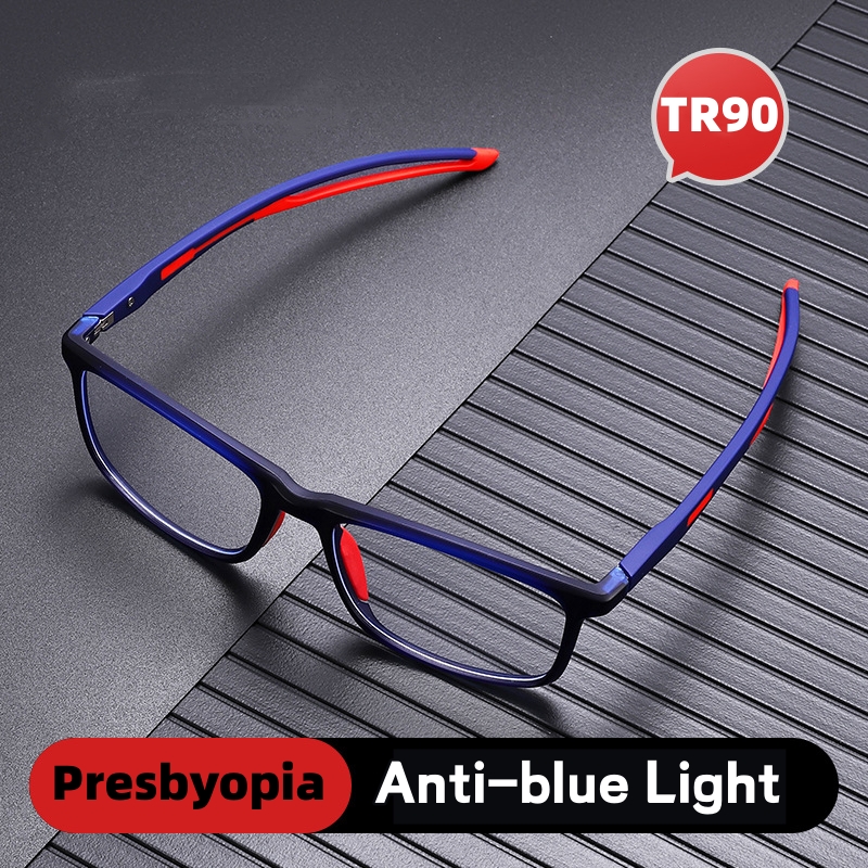 Ultralight Sports Presbyopia Eyeglasses Trendy Blue Light Blocking Reading Glasses Men Women ...