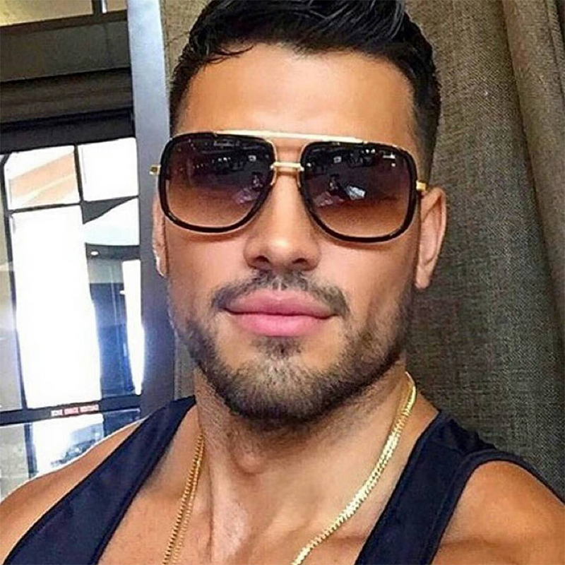 Mens Sunglasses Retro Vintage Punk Sun Glasses Big Frame Glasses Top 8059