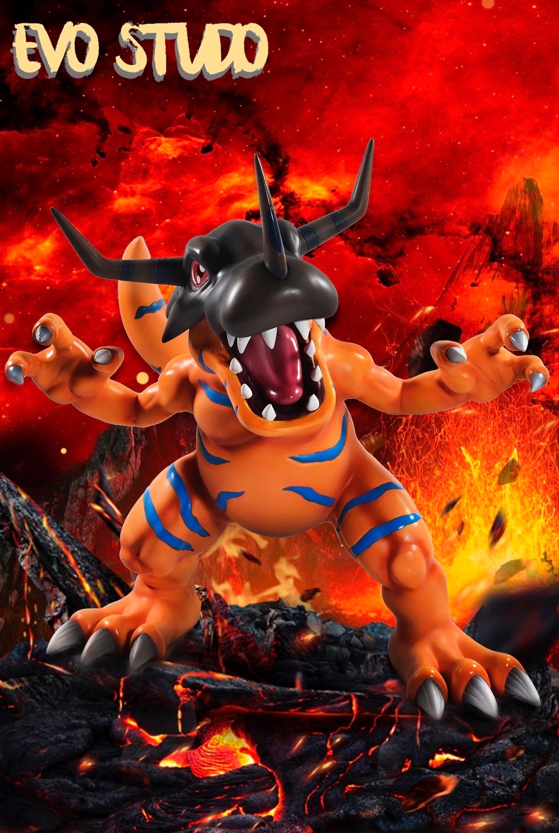 Greymon - Digimon Resin Statue - EVO Studios [In Stock]