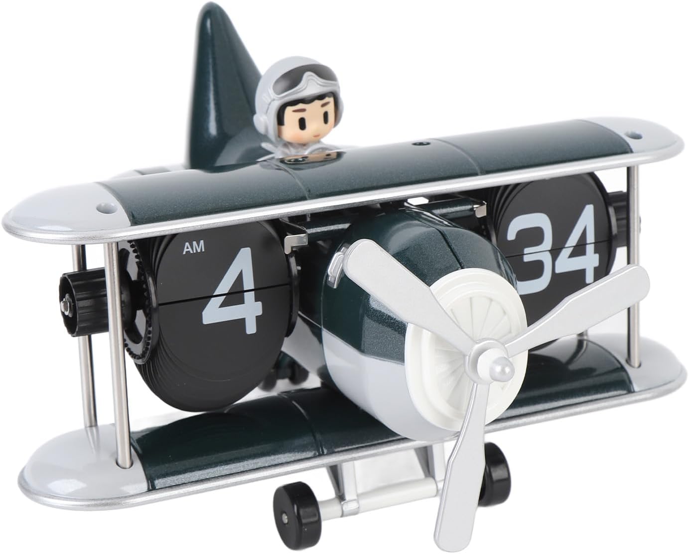 Vintage Airplane Flip Clock - Large Display