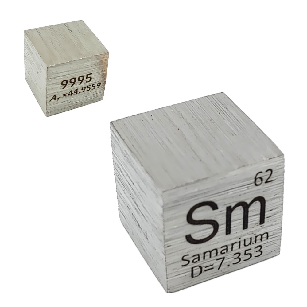 1PCS 10mm Samarium Element Cube for Element Collection 0.39" Sm Density ...