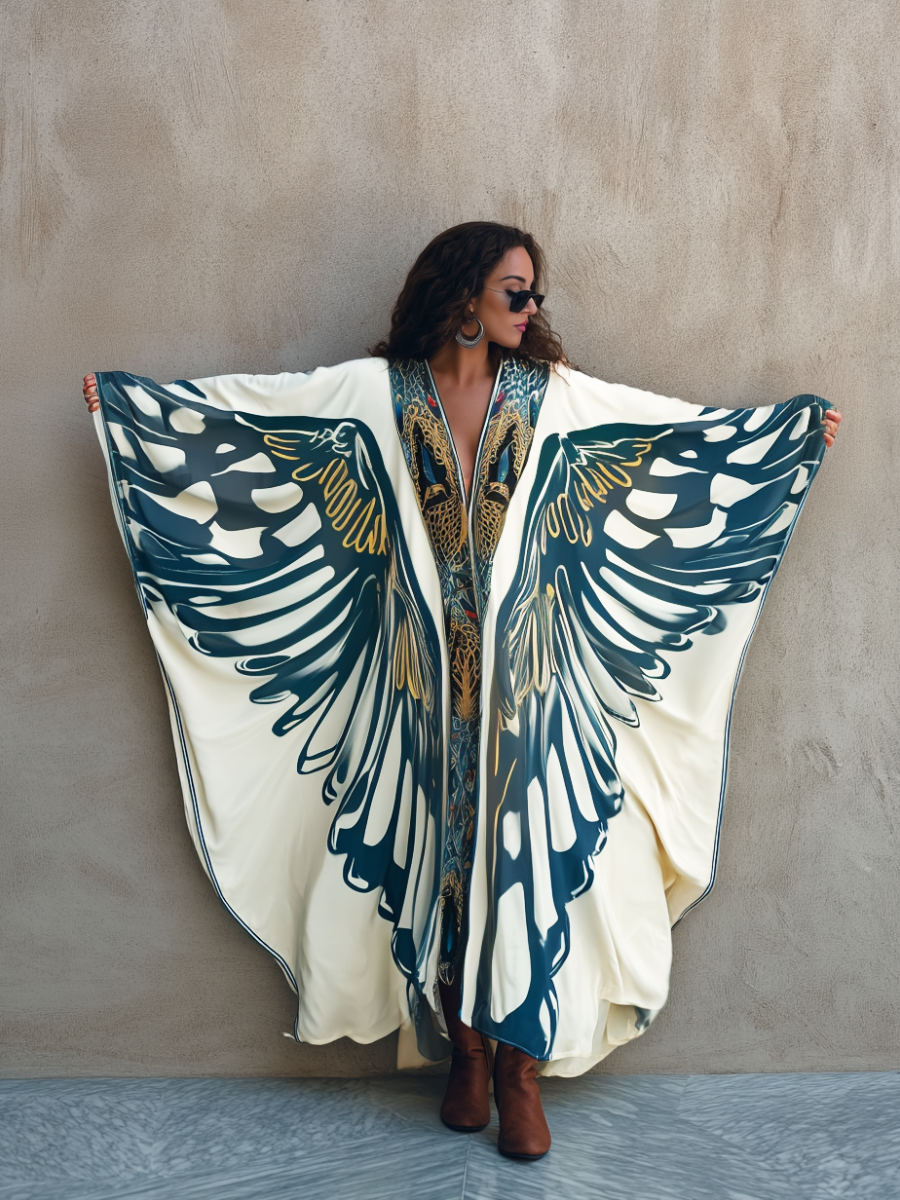 Ethereal Azurewing Butterfly Kaftan