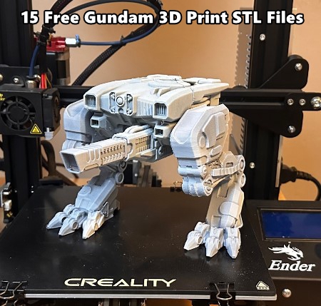 15 Free 3D Printed Gundam STL Files You Must Download