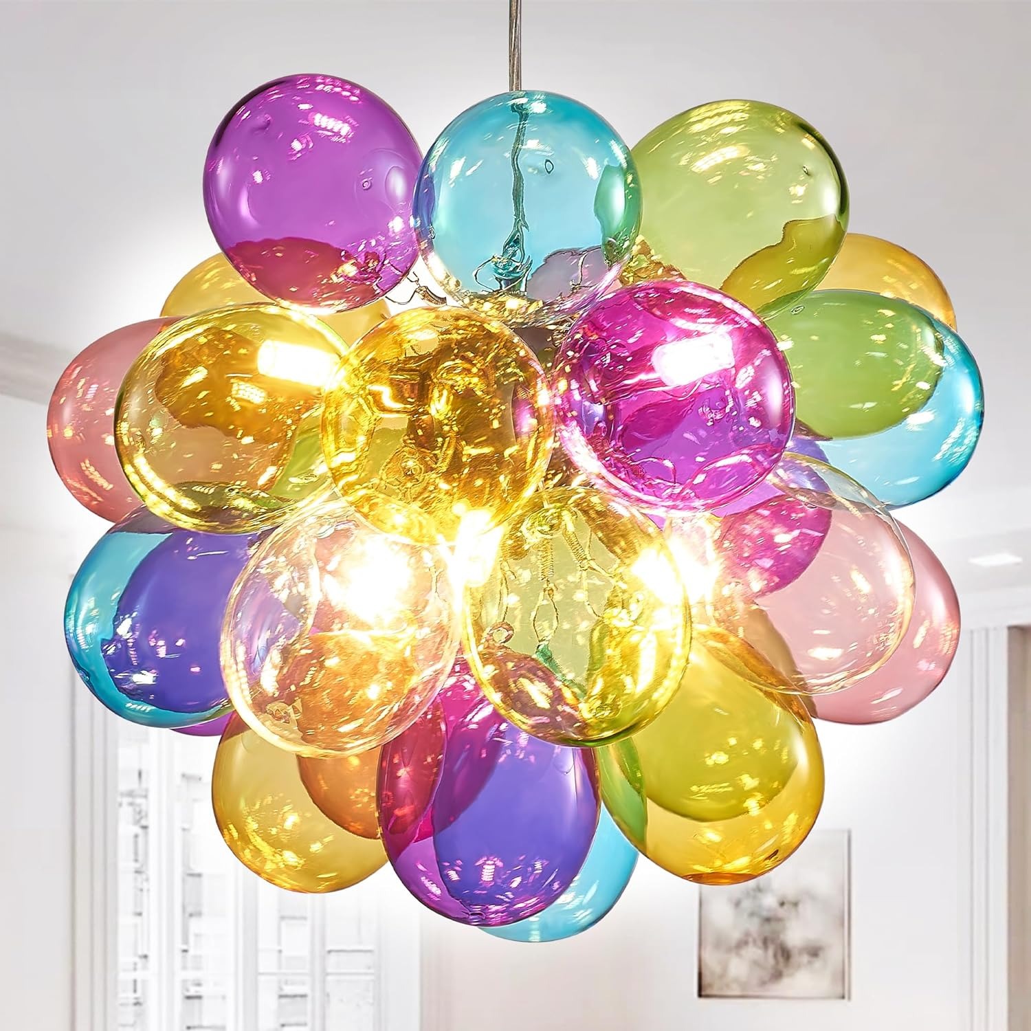 Colourful chandelier store