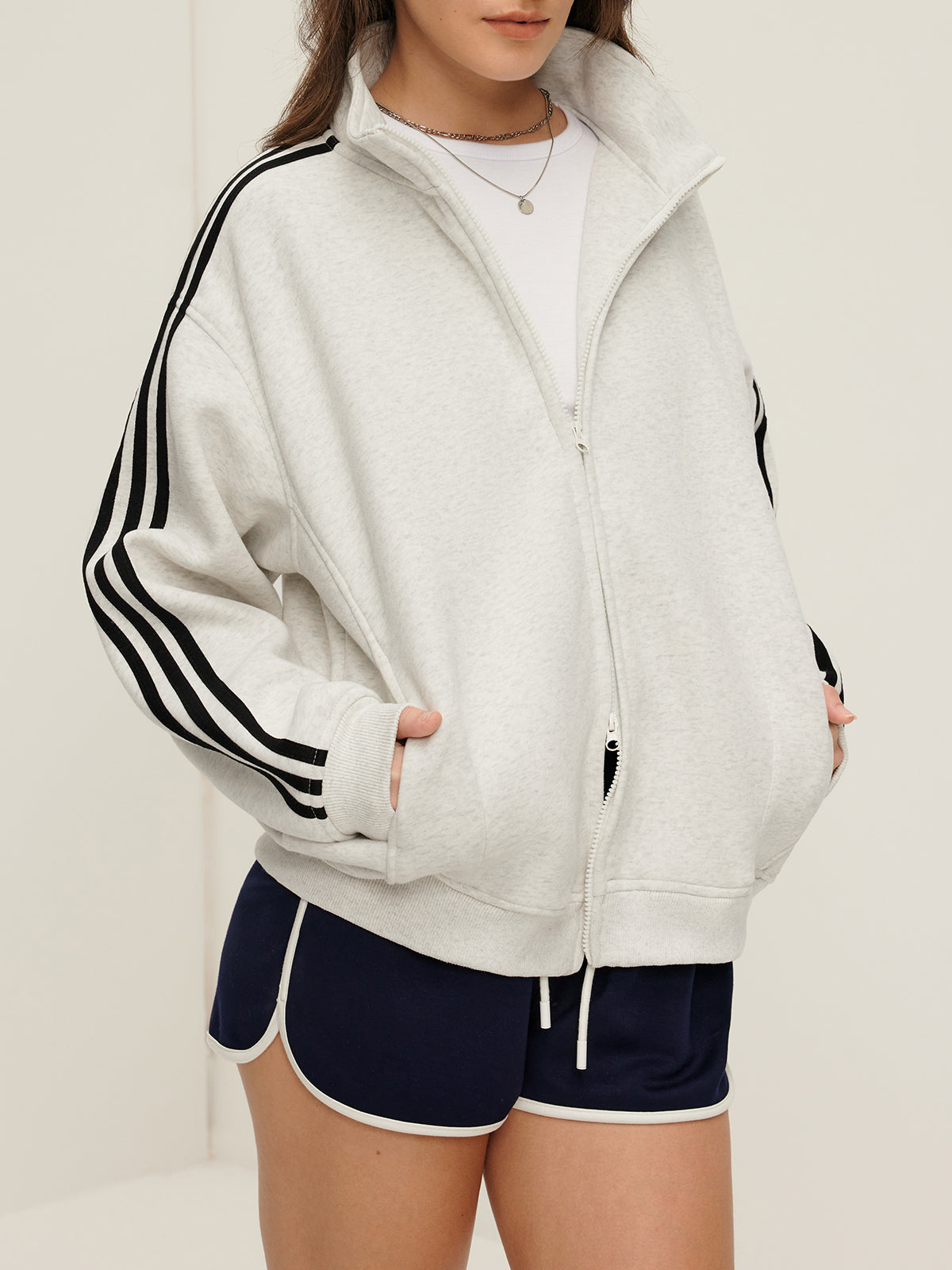 Patchwork Double-Zip Jacket