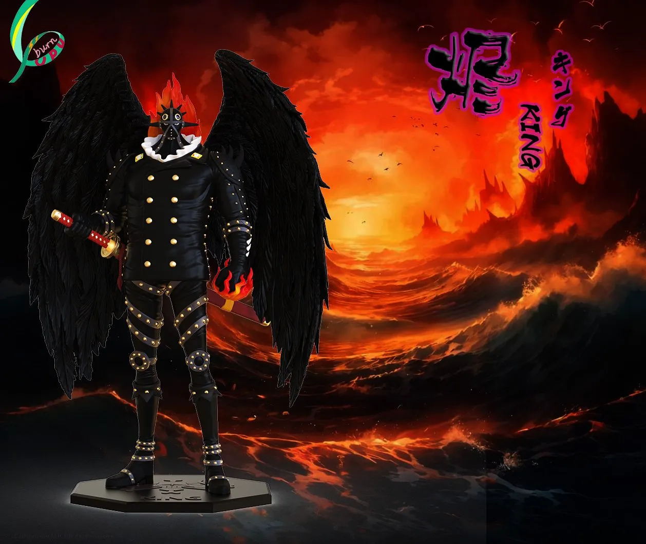 King - ONE PIECE Resin Statue - CPU Studio