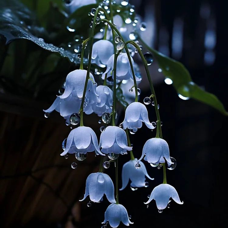 Blue Lily of the Valley - symbol of gratitude and eternal love