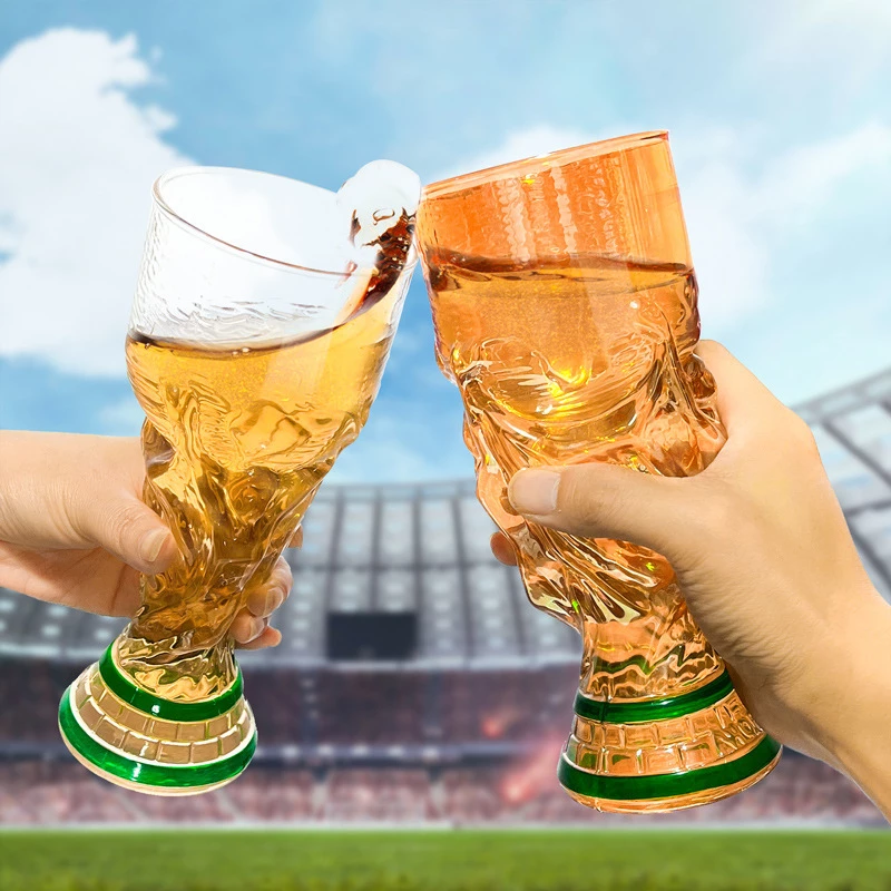 2022 World Cup Beer Glass New Creative Hercules Mug Beers Mug Crystal