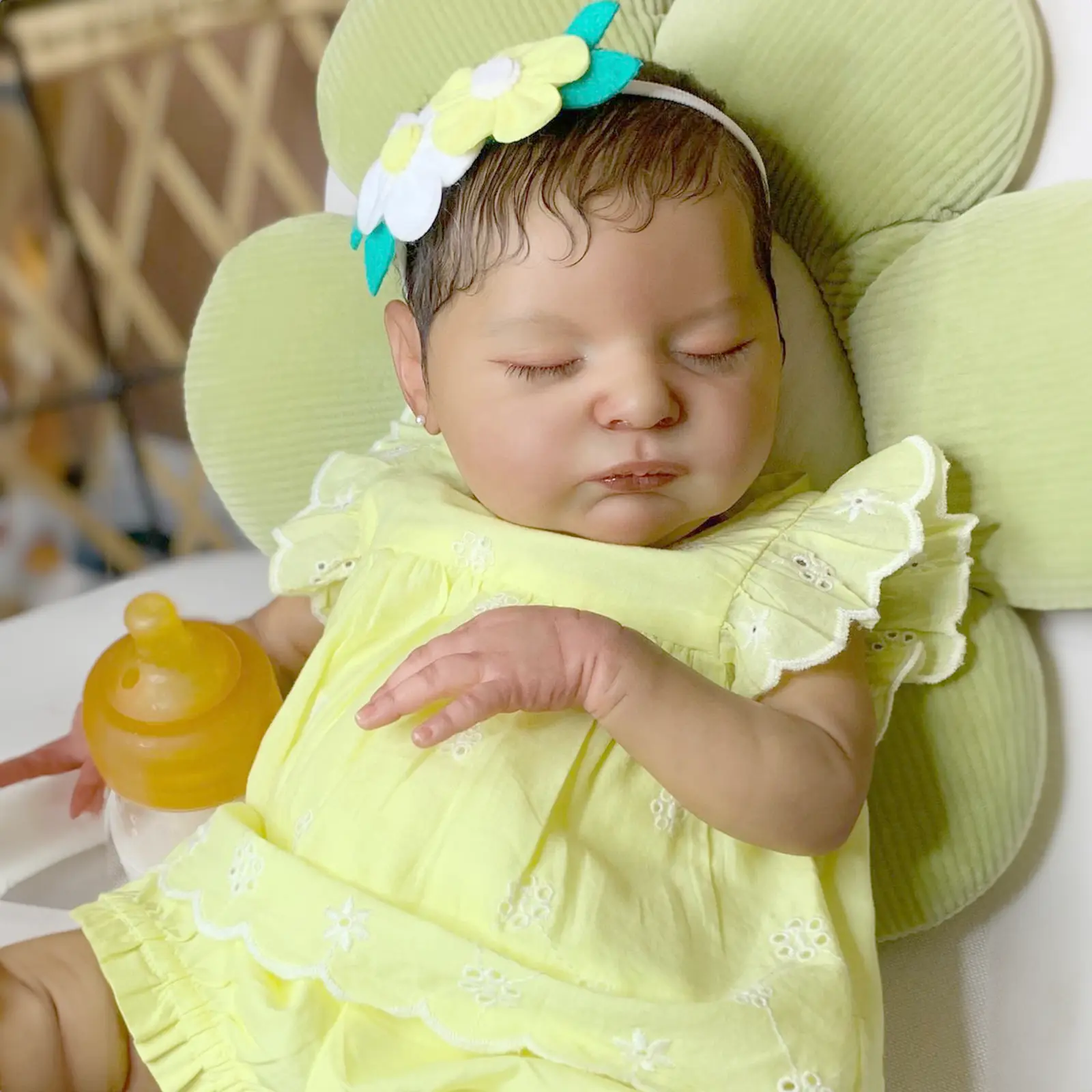 20" Lifelike Poseable Newborn Dolls Kids Play Gift Reborn Baby Doll Girl Wanrada with Heartbeat💖 ...