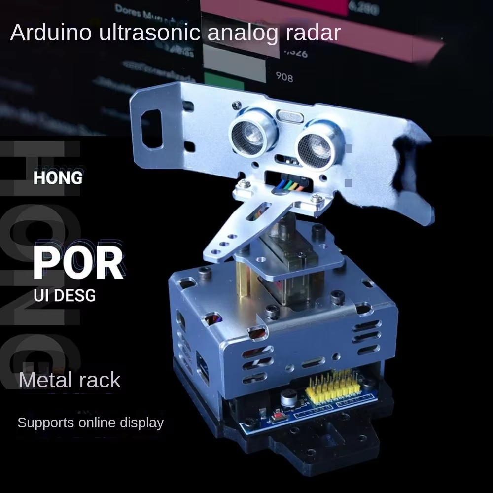 Arduino Ultrasonic Radar Maker DIY Student Programming Learning Kit Ultrasonic Detector