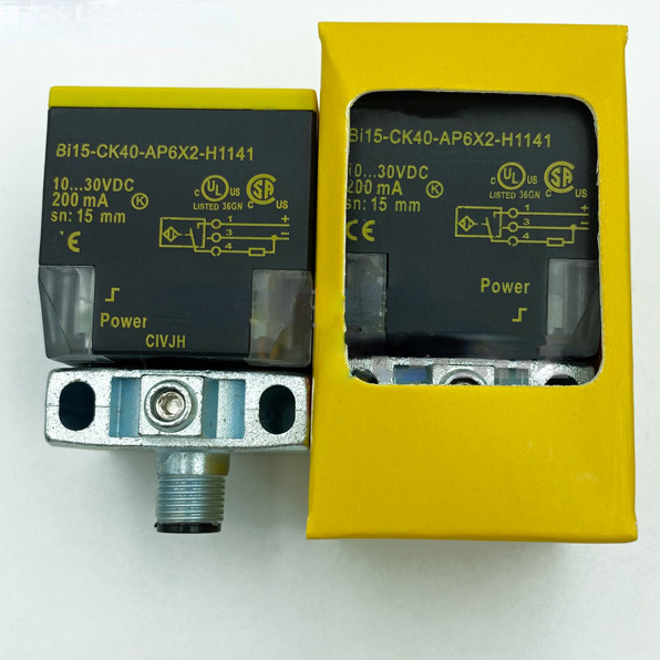 Proximity Switch Bi15 Ck40 Ap6x2 H1141 Dc Three Wire Pnp Normally Open Inductive Sensor