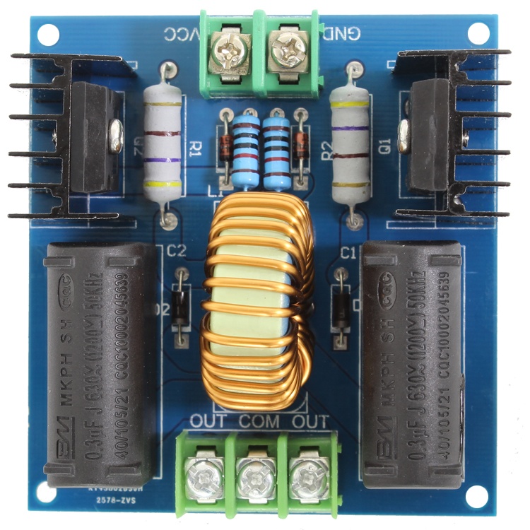 Zero Voltage Switching Low Voltage Induction Heating Board Module High Voltage Generator Circuit ...