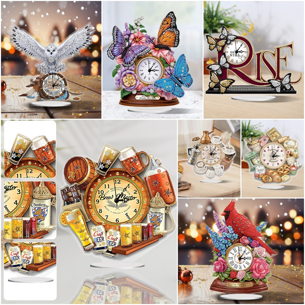 DIY Diamond Painting Clock(With Clock Function)