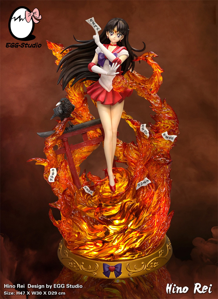 1/5 Scale Sailor Mars Rei Hino with LED - Sailor Moon Resin Statue - EGGS Studios [In Stock]