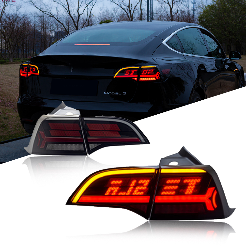 Tesla Model 3 Y LED APP controlled DIY Dynamic Letter Tail lights
