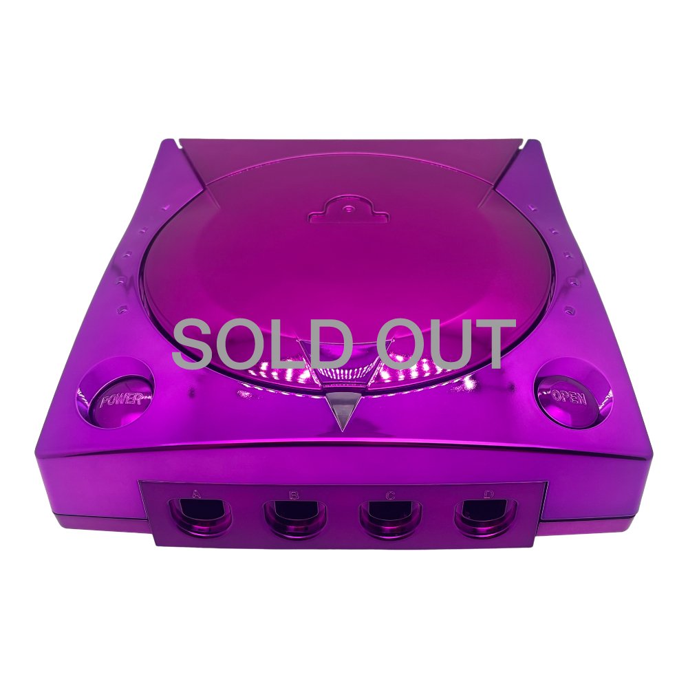 Dreamcast Replacement Shell - Metallica Purple Plating