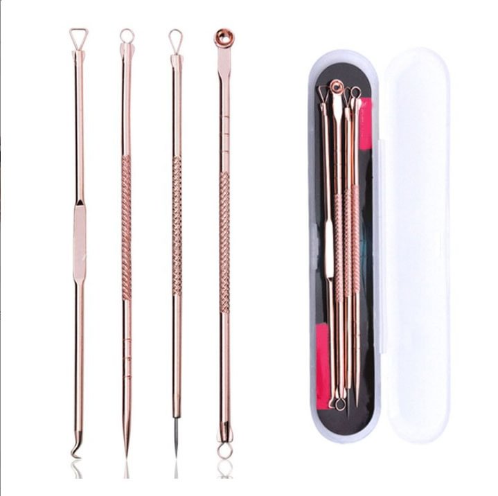 4 5 Pcs Stainless Steel Blackhead Remover Tool Kit Face Massage ...
