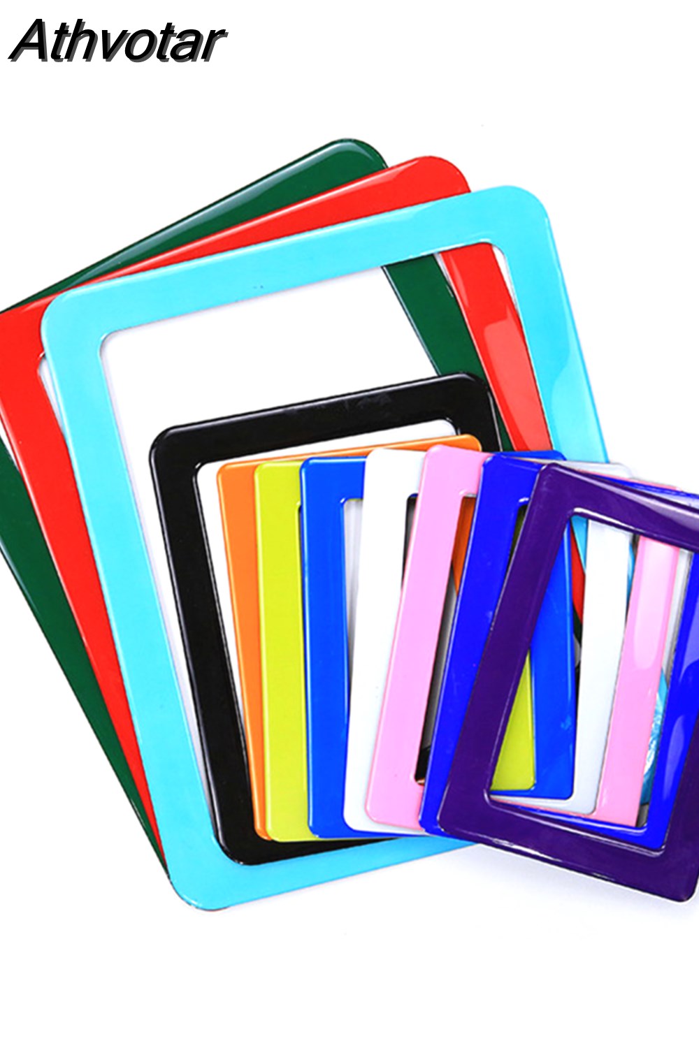 Athvotar Colorful Magnetic Photo Picture Frames Fridge Refrigerator ...