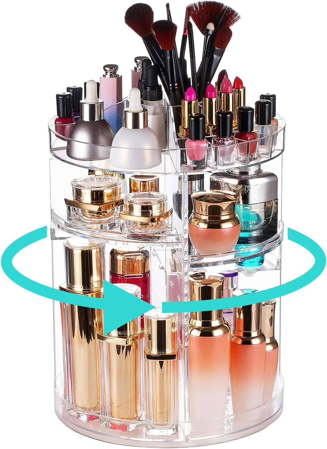 360 Rotating Makeup Organiser