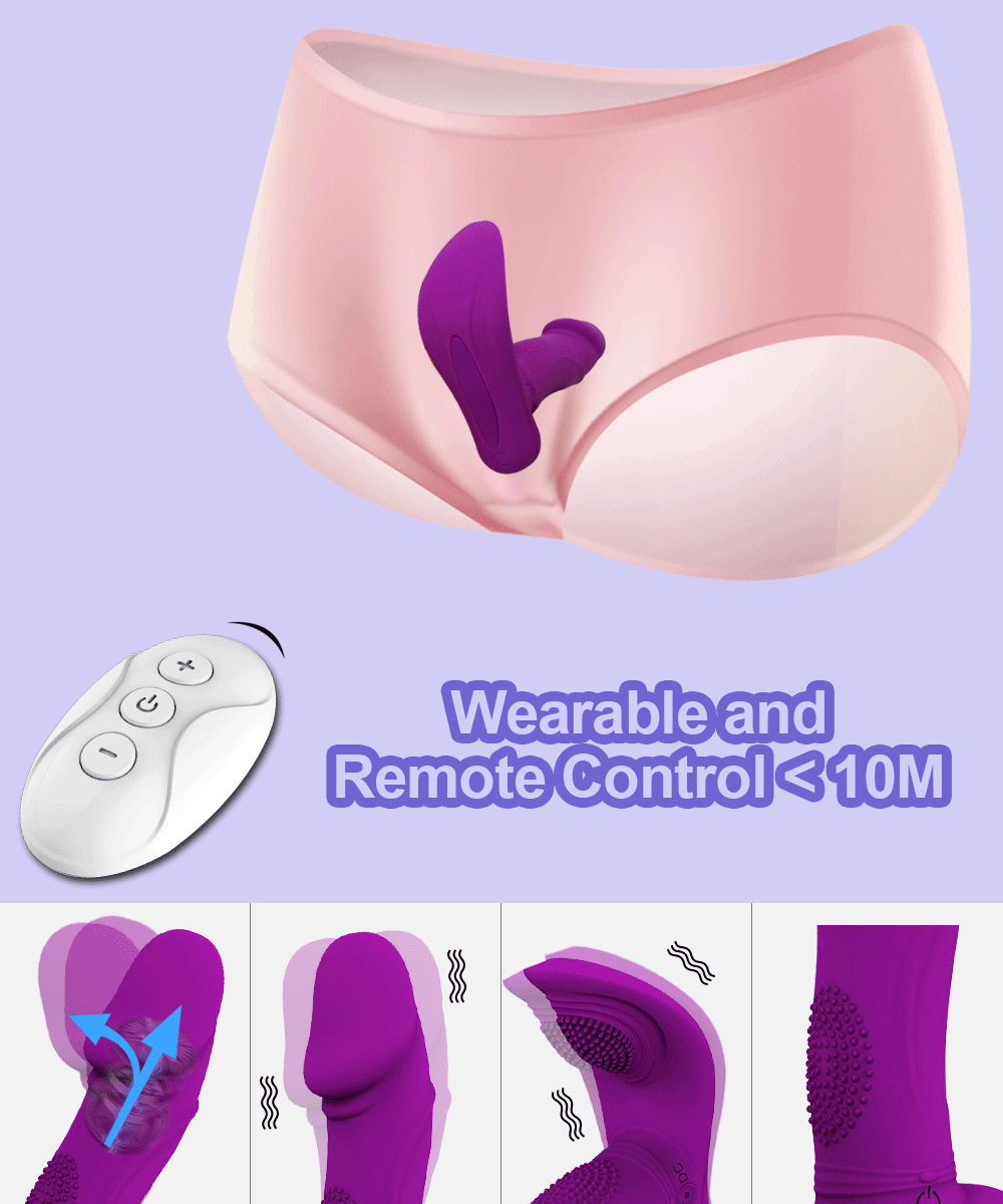 Wearable G Spot And Clit Dual Vibrator With Remote Control W5