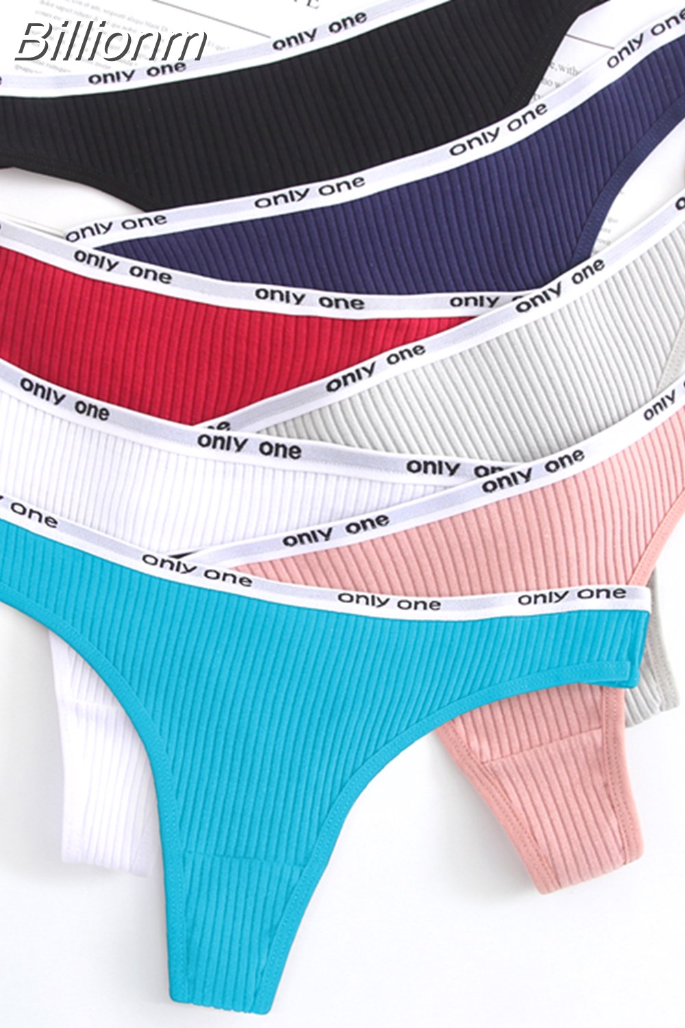 Billionm Women Sexy Panties Low Waist G String Female Thongs Cotton ...