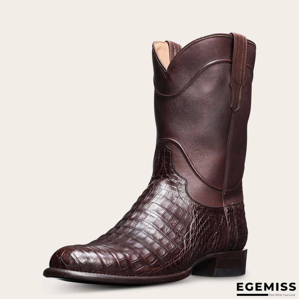 Men's Low Heel and Large Casual Low Top Boots - EGEMISS